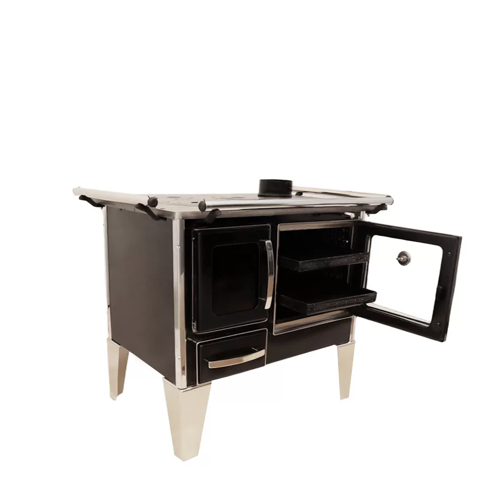 Cocina a Leña 4P Alpes Baja 82×56 Color Negro – krisolt